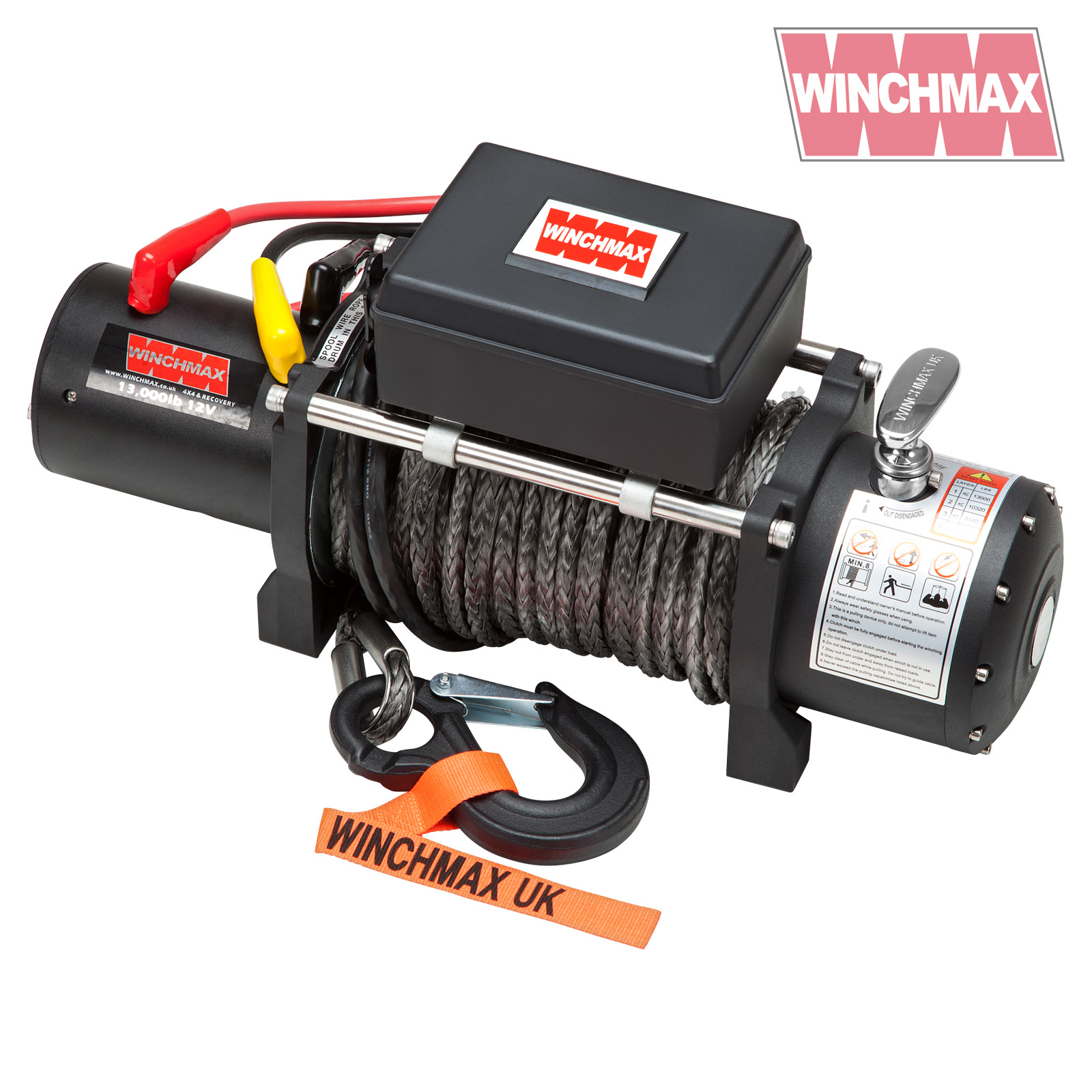 WINCHMAX 12v electric winch 13,000lb (5,900kg) military spec with ...