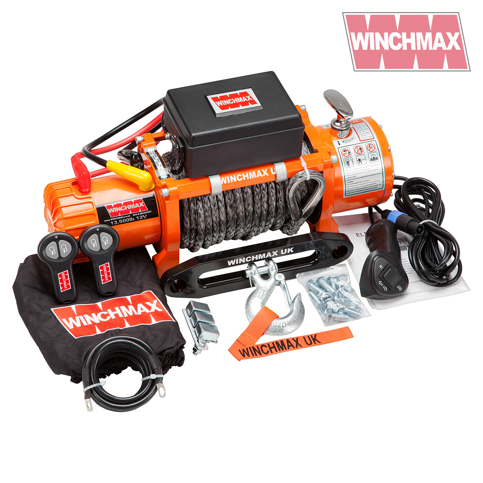 ELECTRIC WINCH 12V 13500lb SL MILITARY SPEC WINCHMAX - RECOVERY/4x4 ...