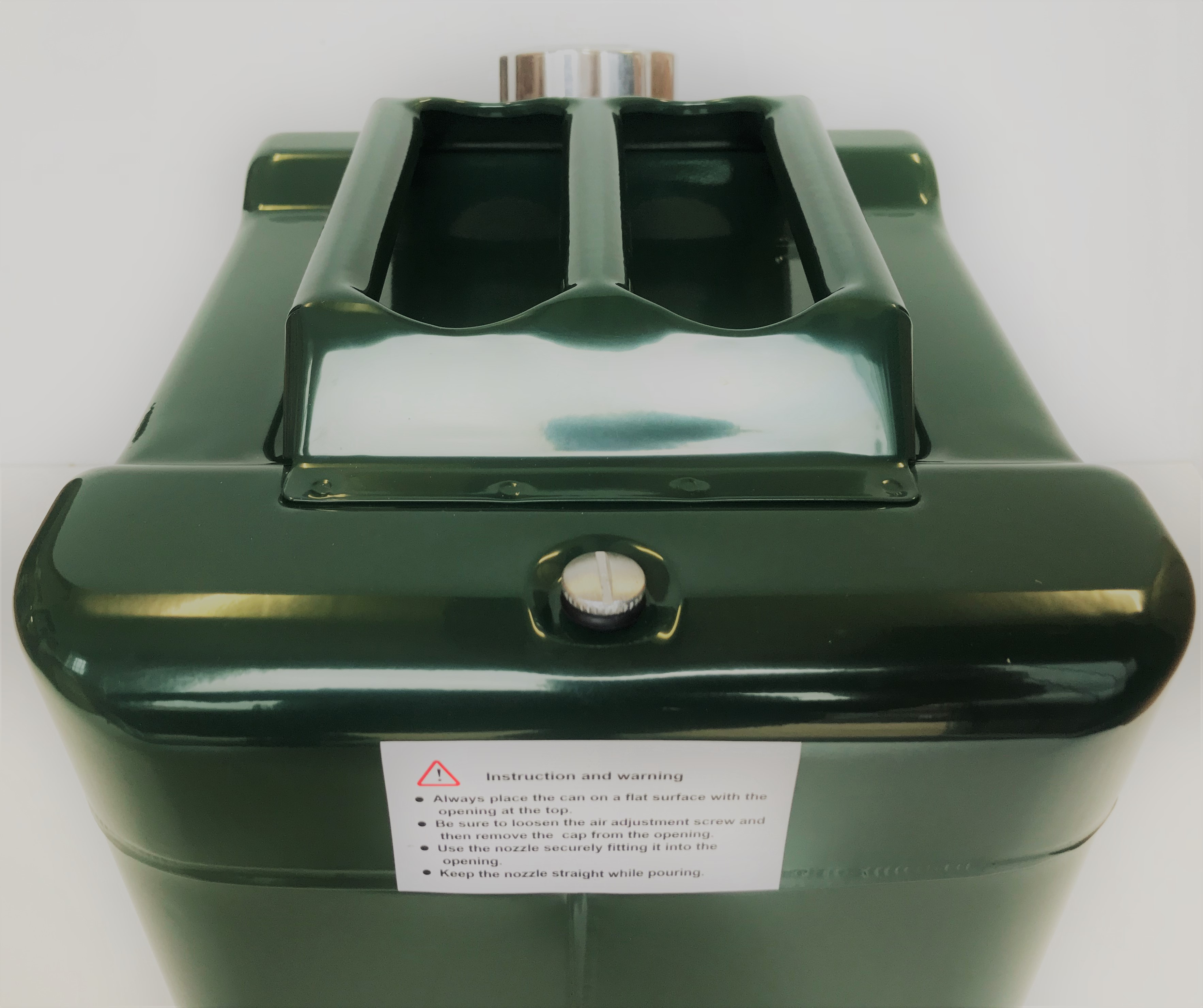 Jerry Can GREEN Steel Fuel Petrol Diesel Oil Water LARGE 25L Litre LTR ...