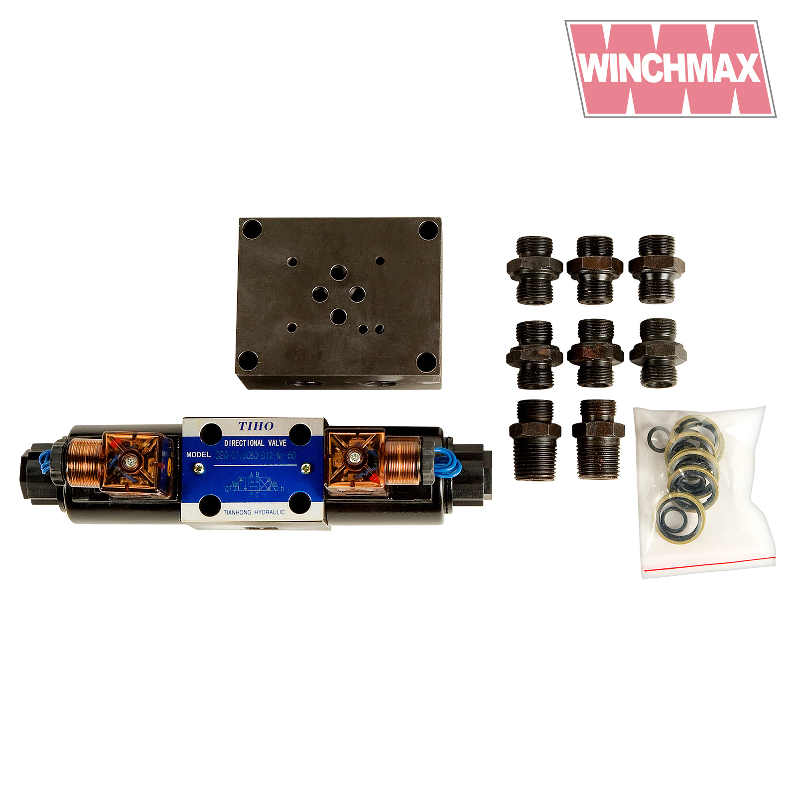 HYDRAULIC WINCH INSTALLATION KIT VALVE HOSES CONTROL GEAR 3475590291553 ...