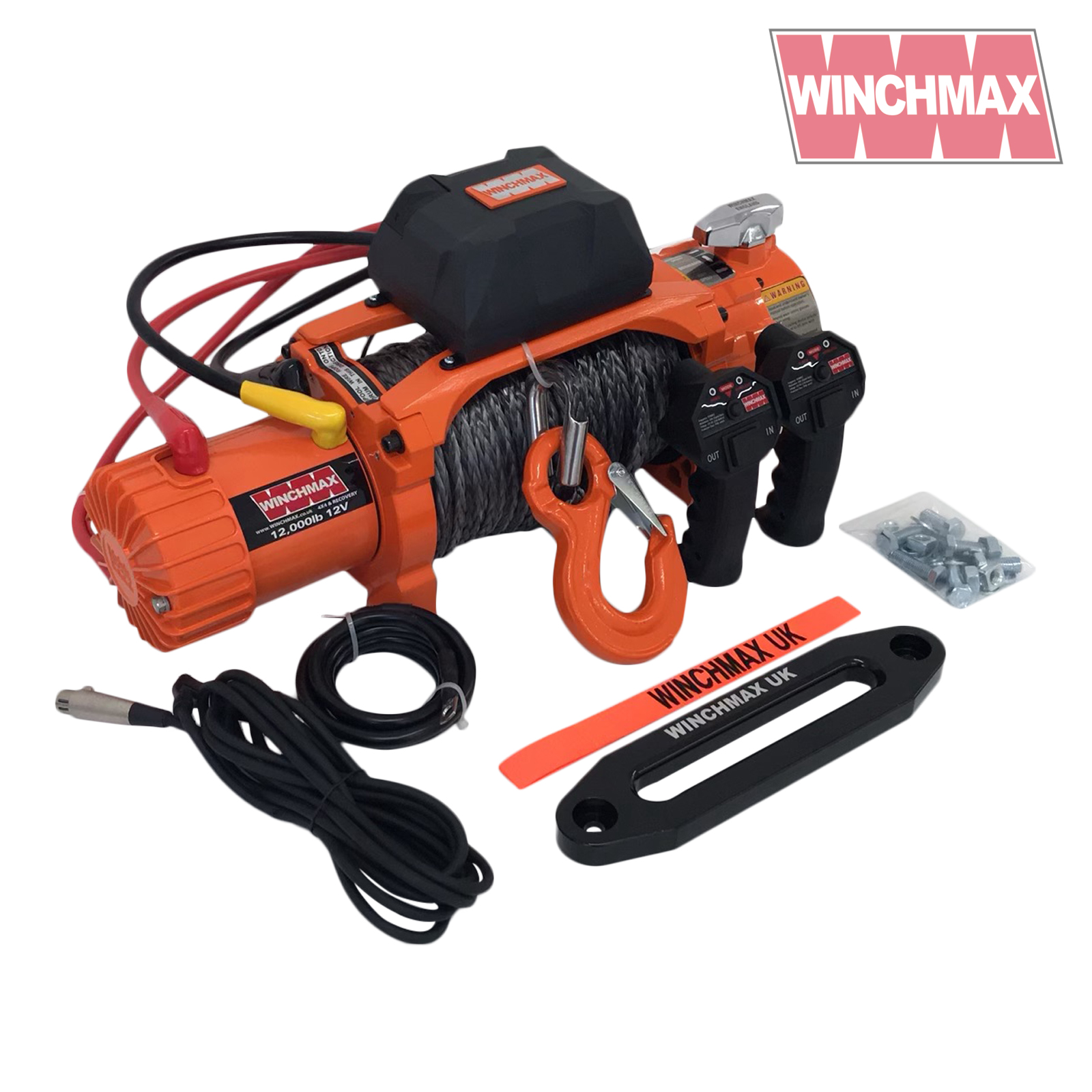 Electric Winch 12000lb Two Speed 12V Dyneema - WIRELESS FEATURE - FAST ...